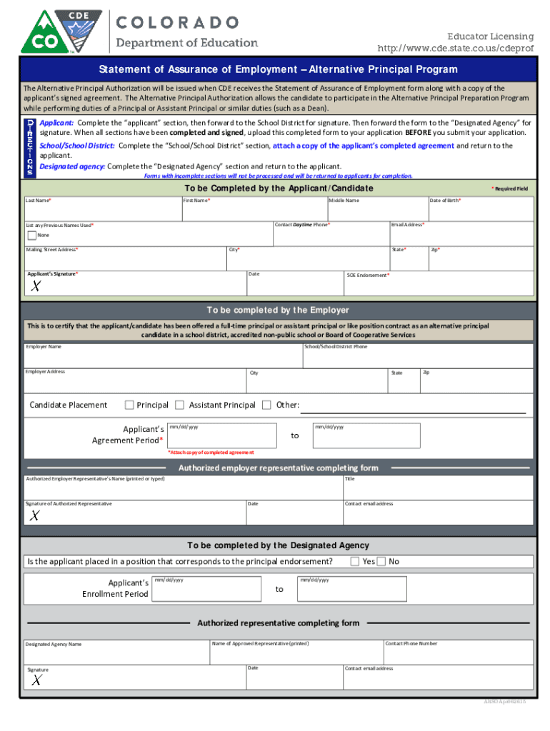 Fillable Online Step-by-Step Guide to Obtaining a Principal ...