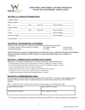 Fillable Online Waste Hauler Permit Application Fax Email Print - pdfFiller