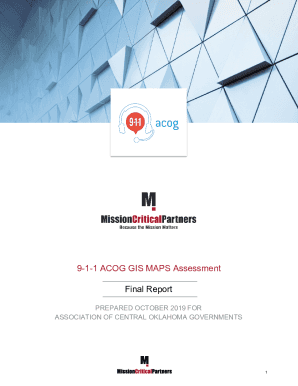 Fillable Online 9-1-1 ACOG GIS MAPS Assessment Final Report Fax Email ...
