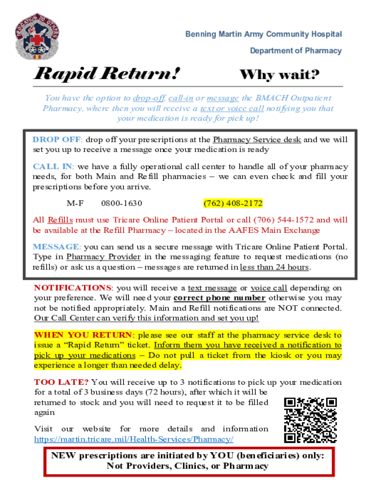 Fillable Online Fill a New Prescription Form - Martin Army Community ...