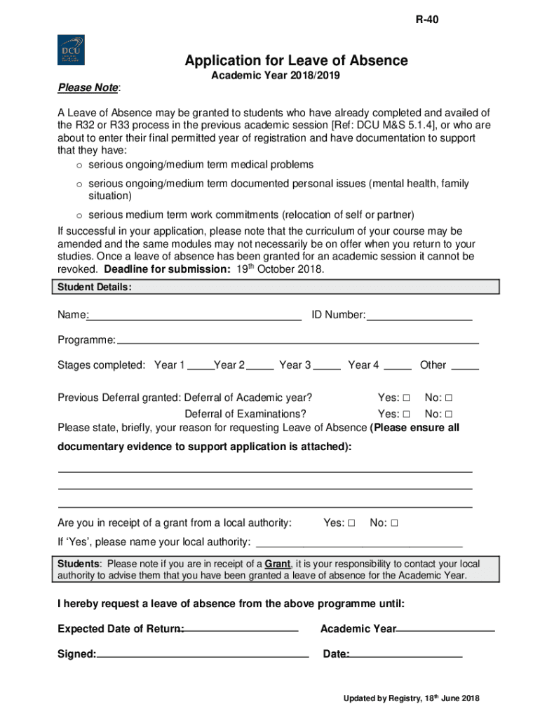 Fillable Online the R32 or R33 process in the previous academic session ...
