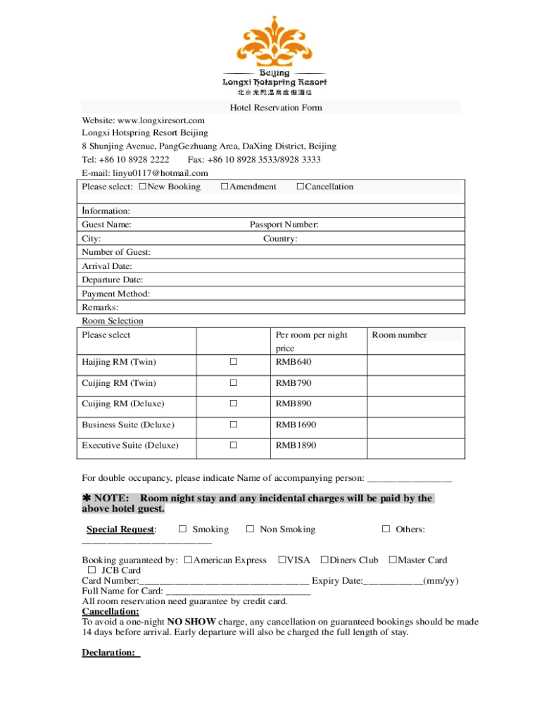 Fillable Online Room night stay and any incidental charges will be paid by ... Fax Email Print ...