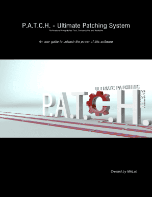 Fillable Online Unity Patch System - Fill Online, Printable, Fillable, Blank Fax Email Print ...