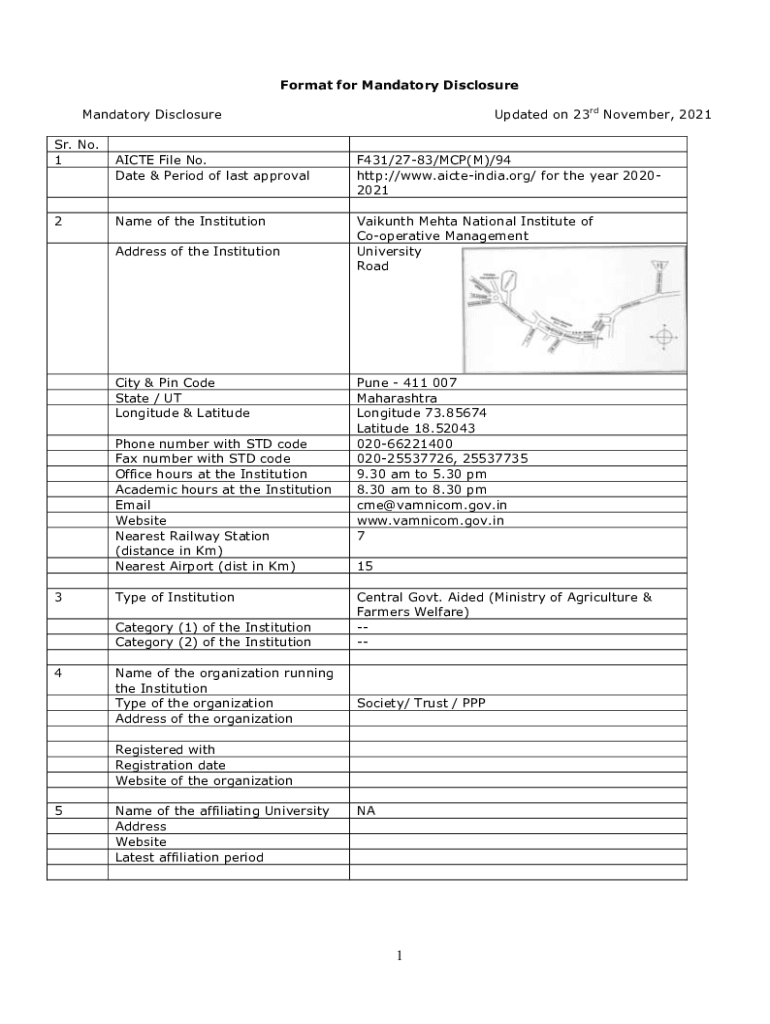 Fillable Online vamnicom gov Waiver Of Mandatory Disclosure Florida ...