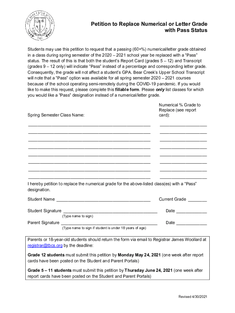 Fillable Online Grading - Office of the Registrar - Georgia State ...