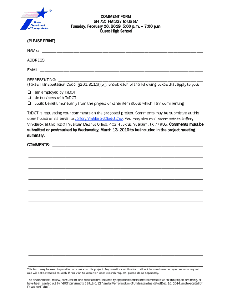 Fillable Online ftp dot state tx Forms/Documents / Forms/Documents Fax Email Print - pdfFiller