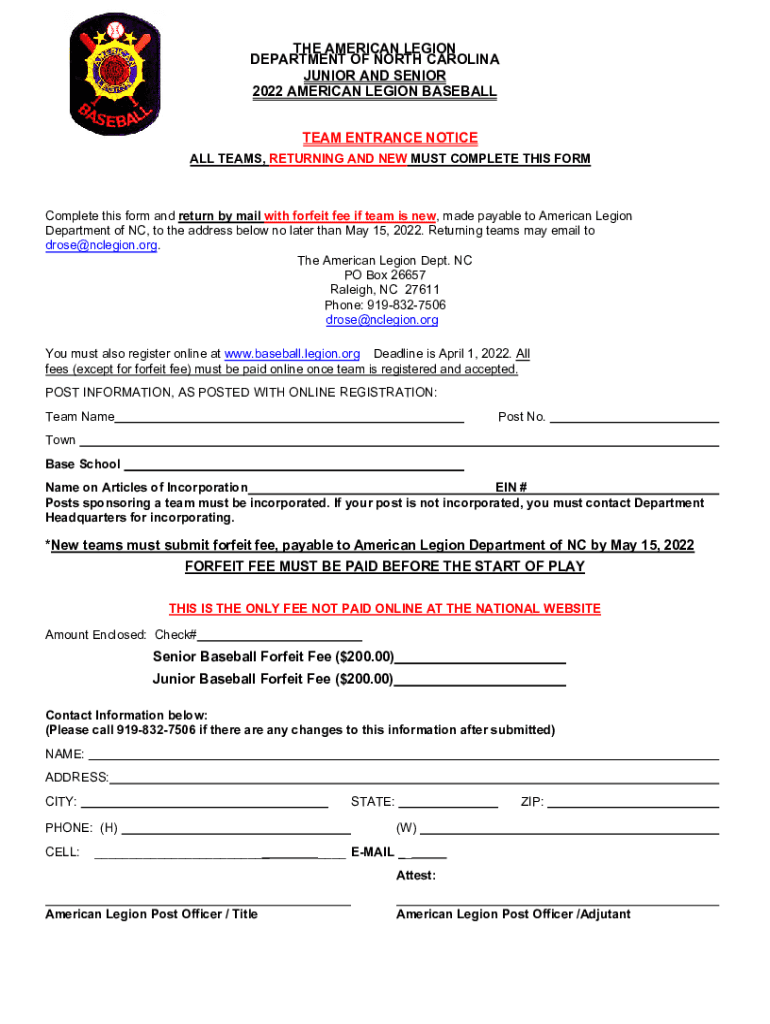 Fillable Online teams, returning and new must complete this form Fax Email Print - pdfFiller