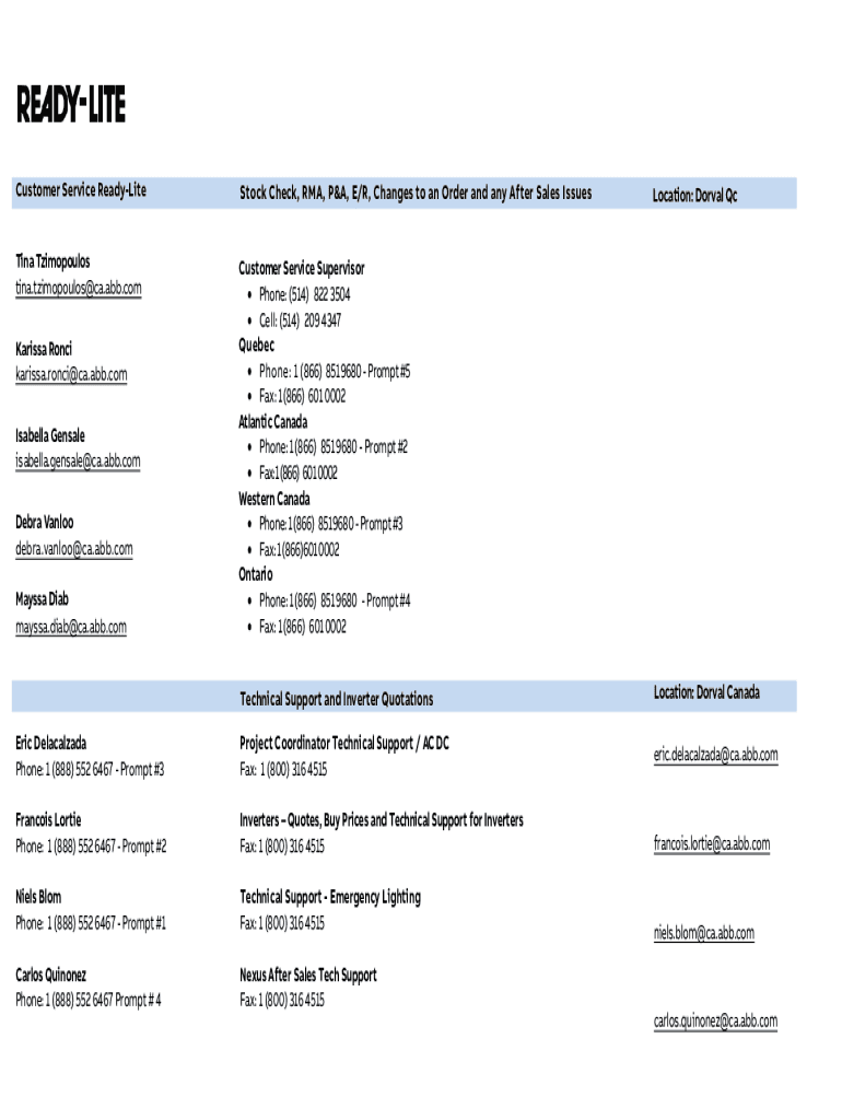 Remplissable En Ligne Stock Check, RMA, P&A, E/R, Changes to an Order ...
