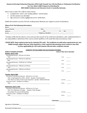 Fillable Online Receive Continuing Professional Education (CPE) Credit ...