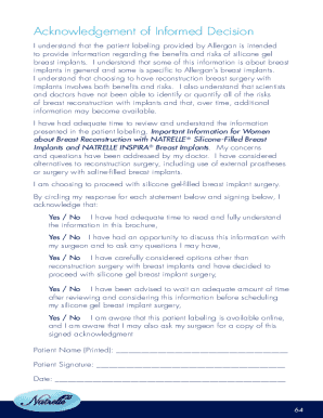 Fillable Online Breast Implants - Certain Labeling Recommendations to ...