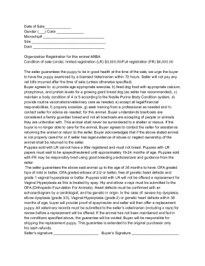 Fillable Online Abkc Puppy Registration Form Fax Email Print - pdfFiller