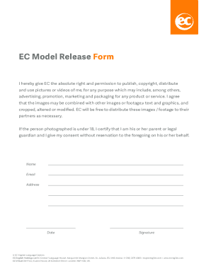 Fillable Online EC Model Release Form Fax Email Print - pdfFiller