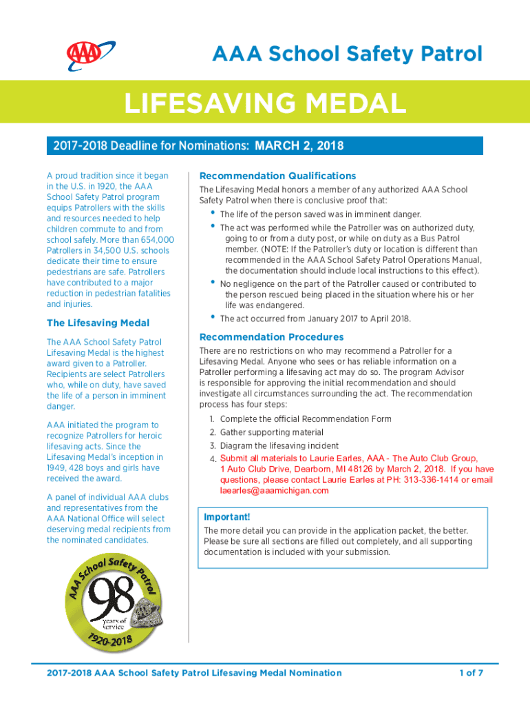 Fillable Online Remarks Upon Presenting the School Safety Patrol ...