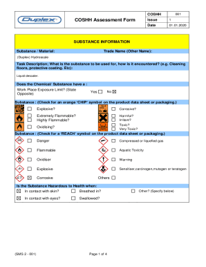 Fillable Online How to carry out a COSHH risk assessment Fax Email ...