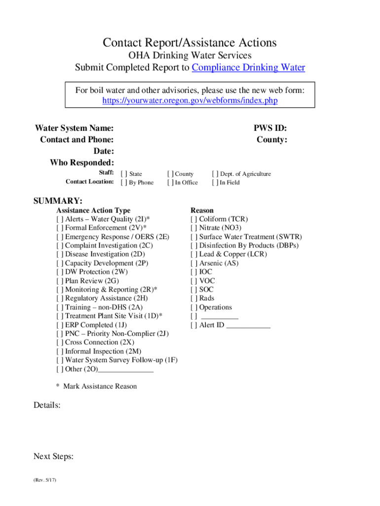 Fillable Online Public Notice Templates and Resources : Water System ...