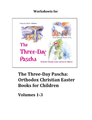 Fillable Online Three-Day Pascha Worksheets Fax Email Print - pdfFiller