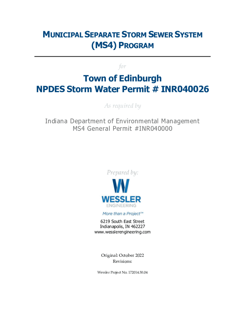 Fillable Online (MS4) PROGRAM Fax Email Print - pdfFiller