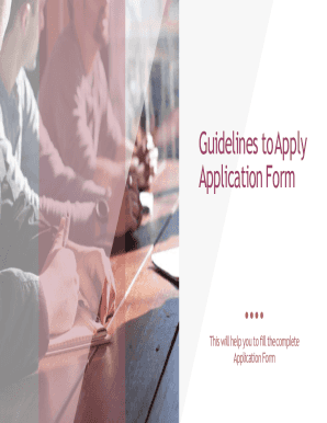 Fillable Online Guidelines to Apply Application Form Fax Email Print ...