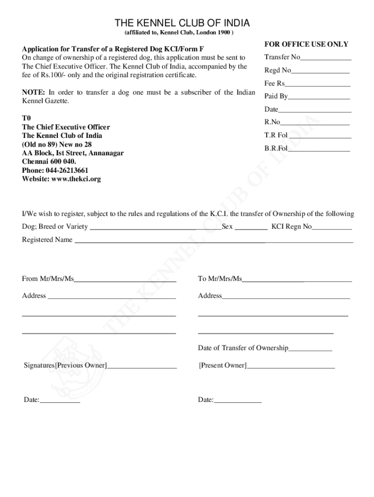 Fillable Online Transfer Form - PDF Document Fax Email Print - pdfFiller