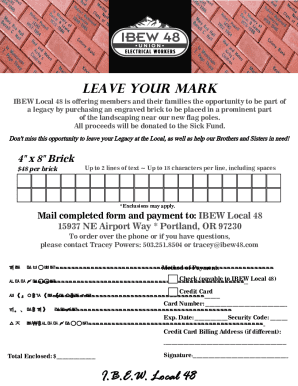 Fillable Online IBEW Local 48: International Brotherhood of Electrical ...