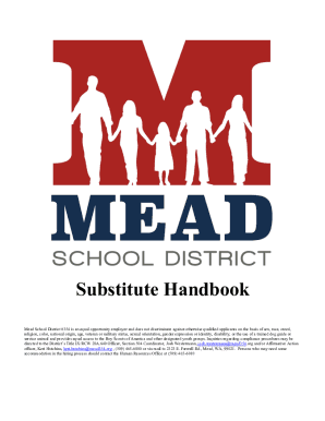 Fillable Online 'Substitutes needed!' Lack of subs cause local school ...