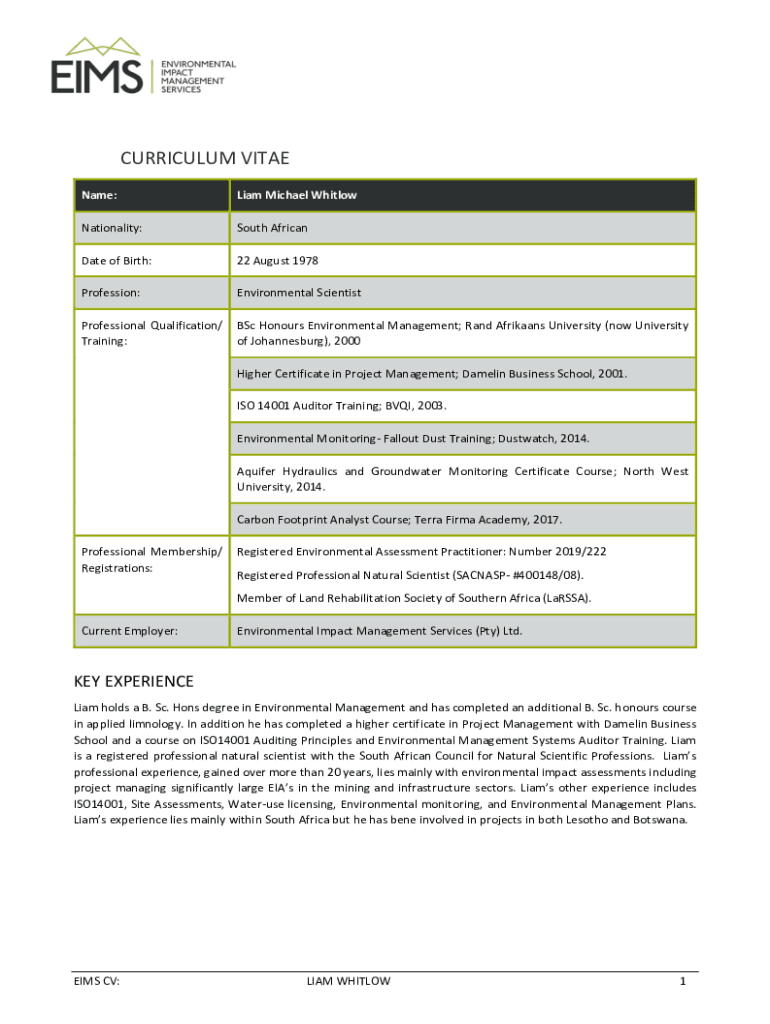 Fillable Online Liam Michael Whitlow Fax Email Print - pdfFiller