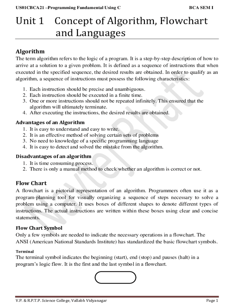 Fillable Online What is an Algorithm? - Definition from WhatIs.com Fax Email Print - pdfFiller