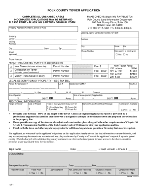 Fillable Online polk county conditional use hearing application Fax Email Print - pdfFiller