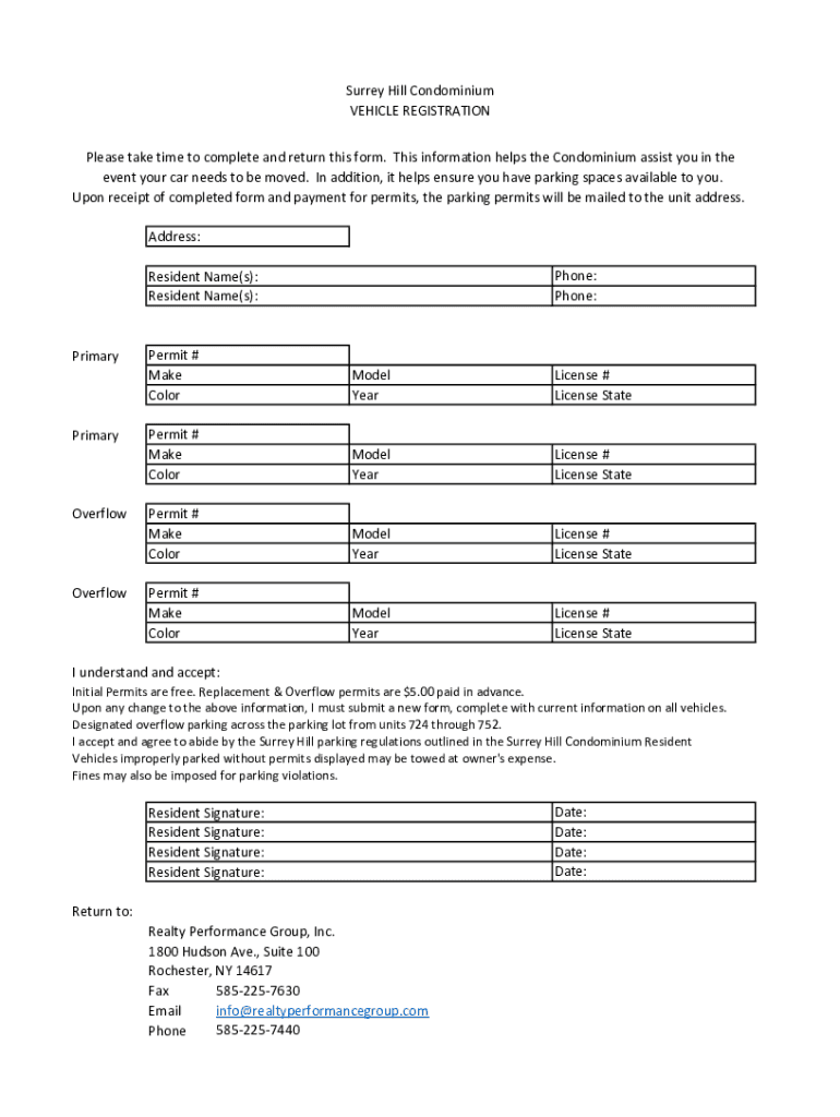 Fillable Online Vehicle Registration Form.xlsx Fax Email Print - pdfFiller