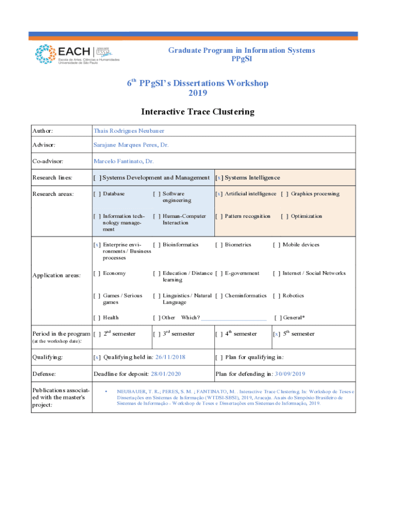 Fillable Online Interactive Trace Clustering Fax Email Print Pdffiller
