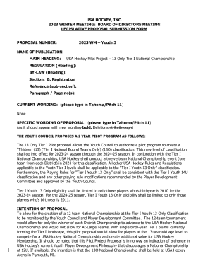 Fillable Online LEGISLATIVE PROPOSAL SUBMISSION FORM Fax Email Print ...
