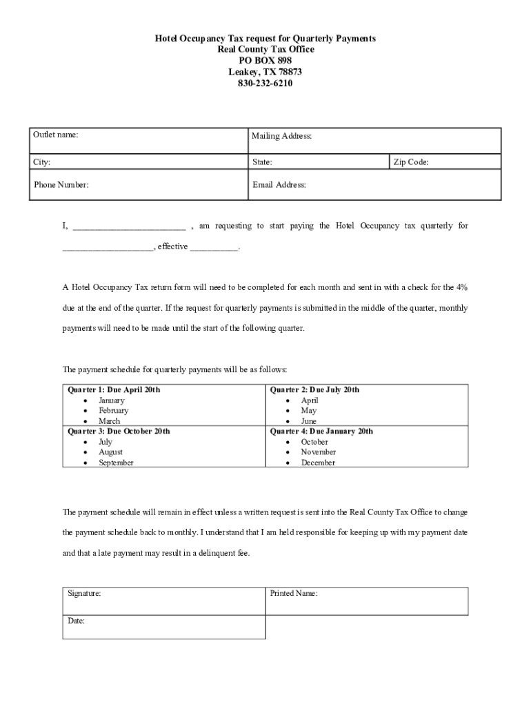 Fillable Online Texas Hotel Occupancy Tax Receipts and Revenue Database ...