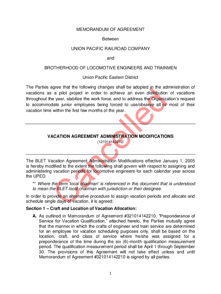 Fillable Online UP: BLET and Union Pacific Reach Historic Agreement to ... Fax Email Print ...