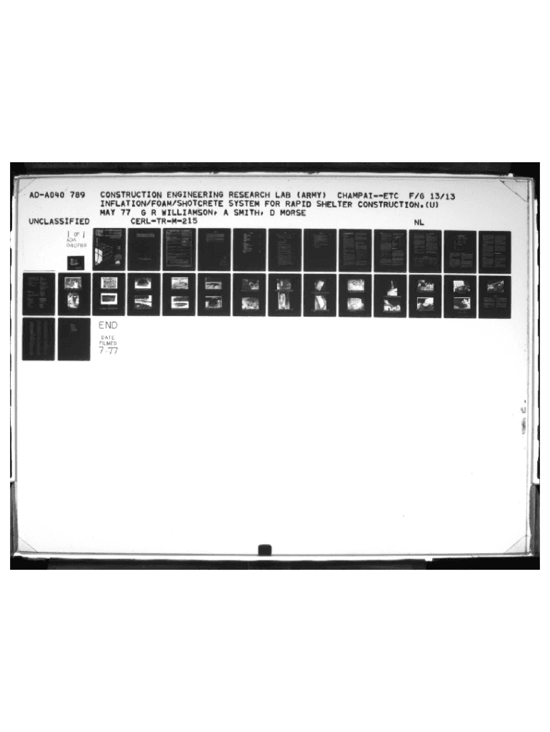 Fillable Online Inflation/Foam/Shotcrete System for Rapid Shelter ...