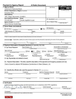 Fillable Online CA Form 801 - California Air Resources Board - CA.gov ...