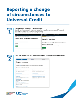 Fillable Online Starting your Universal Credit claim Fax Email Print ...