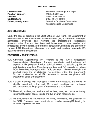 Fillable Online Position Classification Flysheet for Administrative ...