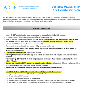 Fillable Online Association of Developmental Disabilities Providers: Home Fax Email Print ...