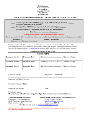 Fillable Online Electronic Request for copies Property Fax Email Print - pdfFiller