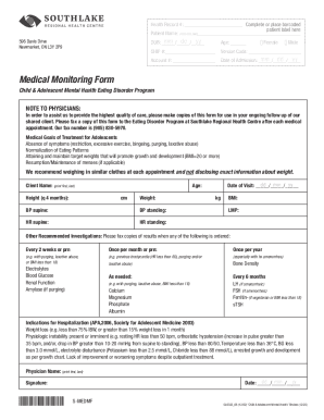 Fillable Online SL032308 Medical Monitoring Form.indd Fax Email Print ...