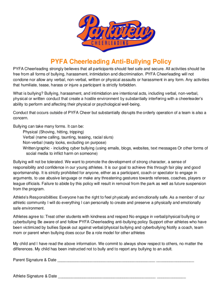 Fillable Online Anti Bullying Guidelines And Sample Anti Bullying fillable-online-anti-bullying-guidelines-and-sample-anti-bullying