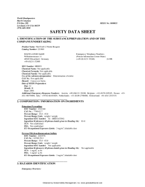 Fillable Online MSDS No: M00031 Fax Email Print - pdfFiller