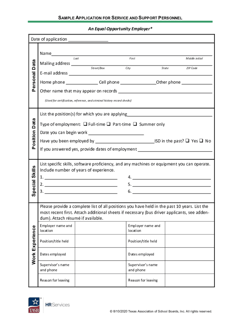 Fillable Online Support and Paraprofessional Application.docx Fax Email ...