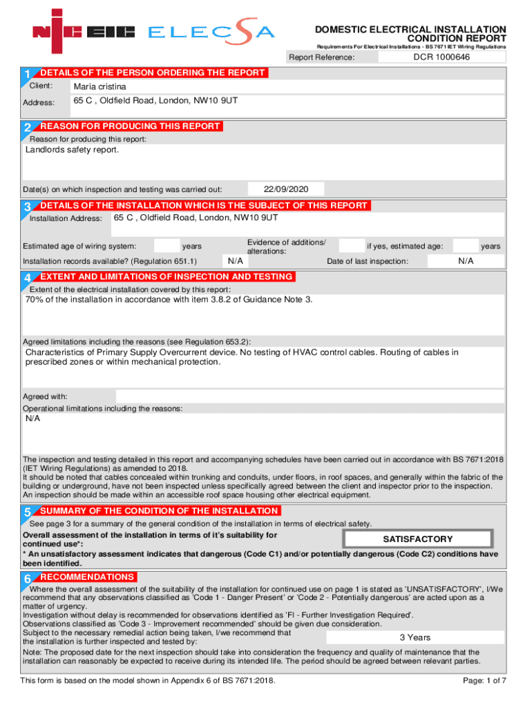 Fillable Online A new duty to carry out electrical safety inspections comes ... Fax Email Print ...