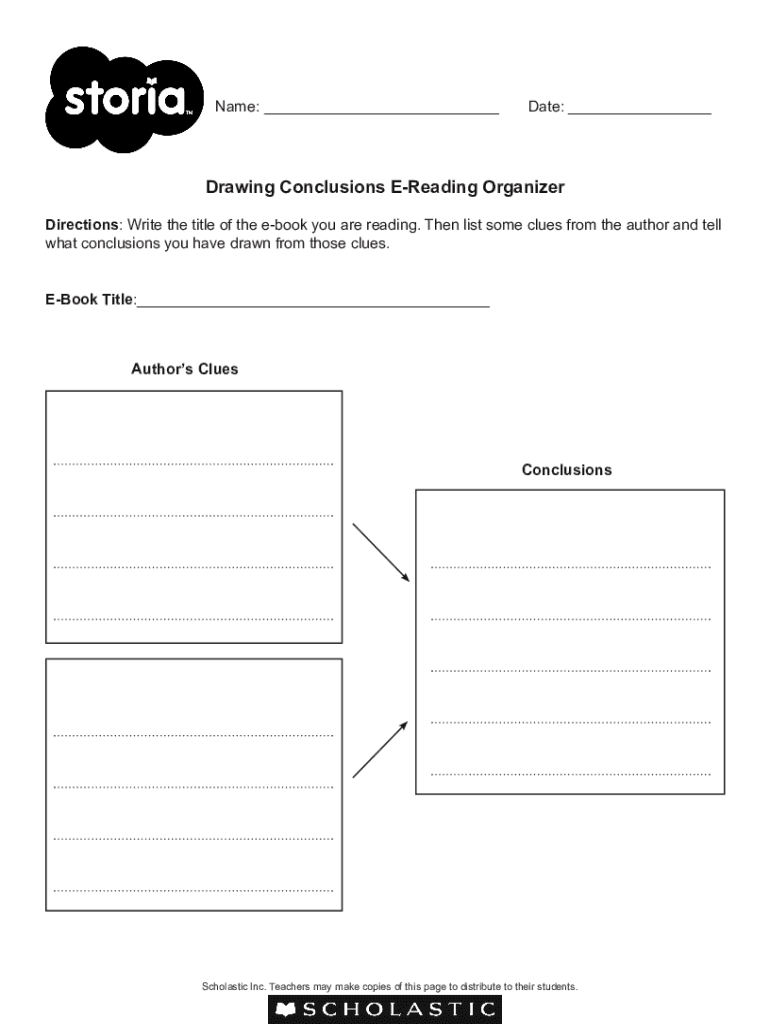 Fillable Online Drawing Conclusions Worksheets, Graphic Organizers for ...