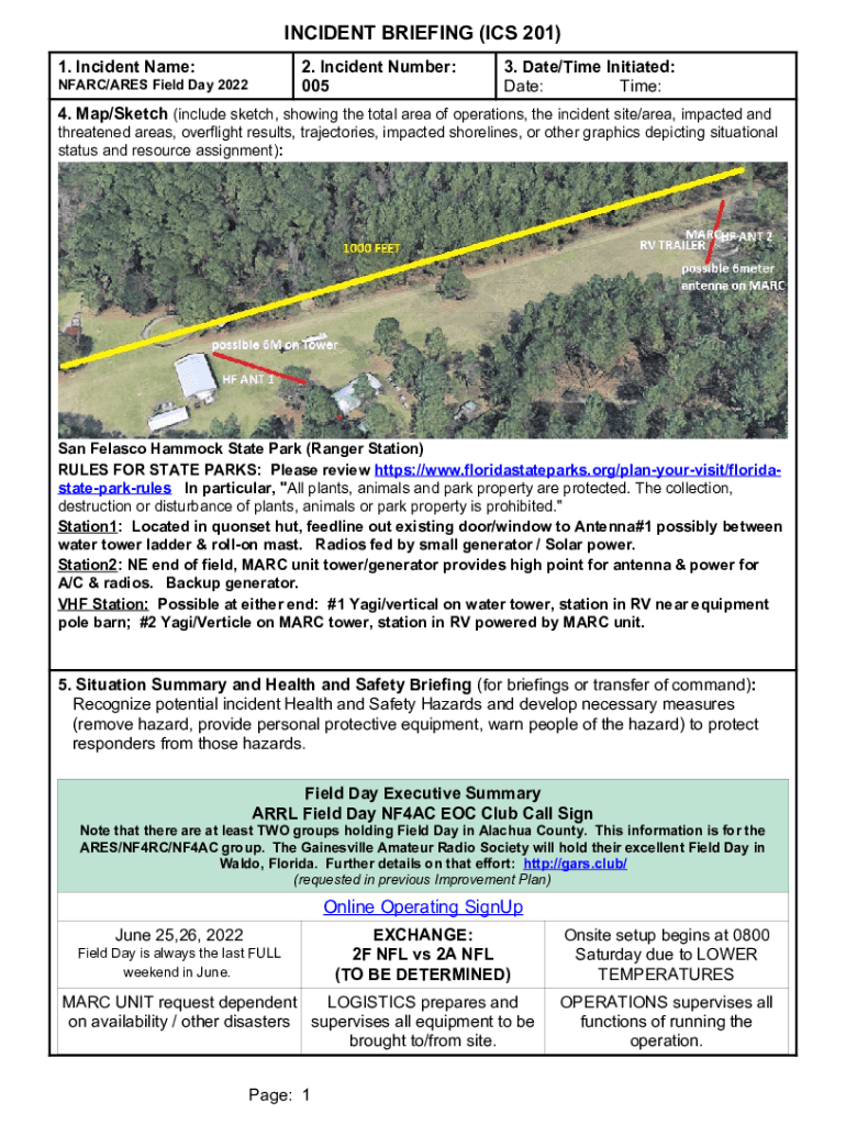 Fillable Online ICS201-1.docx - INCIDENT BRIEFING ICS 201 1. Incident ...