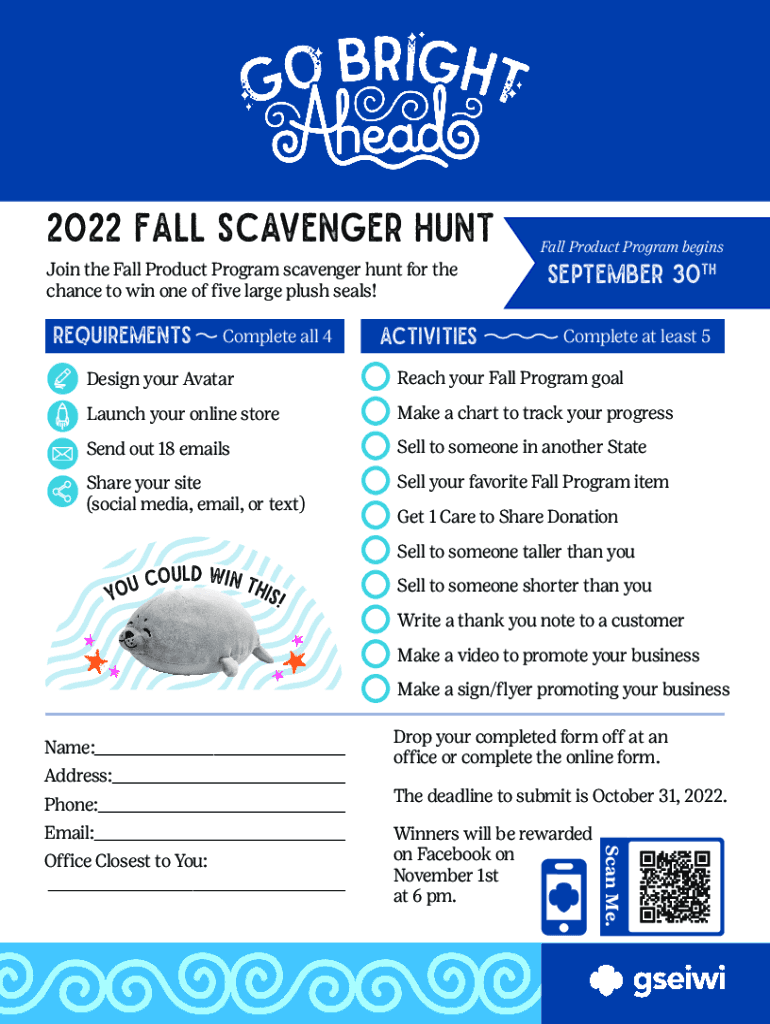 Fillable Online Girl Scout Fall Product Program Fax Email Print - pdfFiller