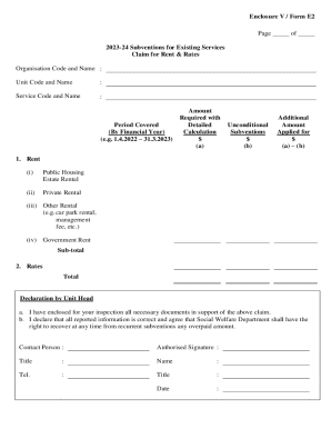 Fillable Online Enclosure V / Form E2 Fax Email Print - pdfFiller