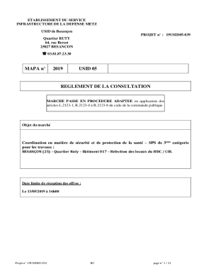 Remplissable En Ligne Rglement de la consultation (RC) March public de ...