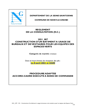 Remplissable En Ligne reglement de la consultation (rc) 2021007 ...
